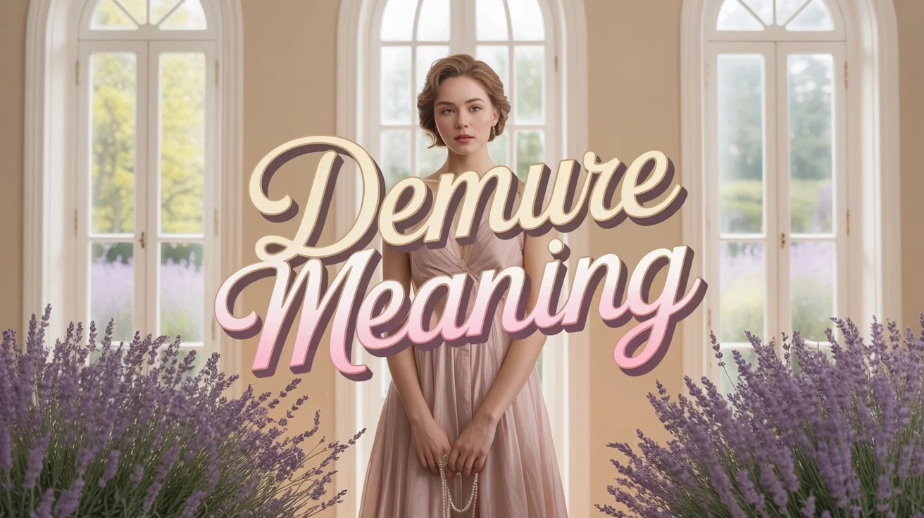 Demure Meaning: Elegance, Modesty & How to Use It Gracefully 💃