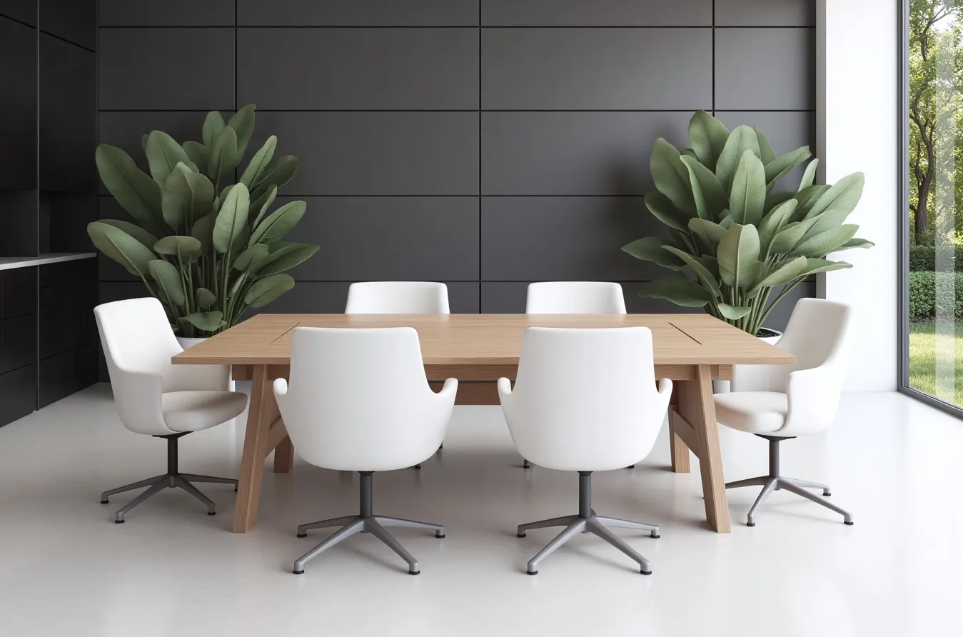 Choosing the Right Conference Table: Materials, Shape, and Size